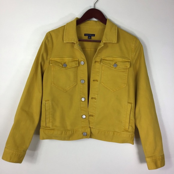 J. Crew | Jackets & Coats | J Crew Yellow Jean Jacket | Poshmark